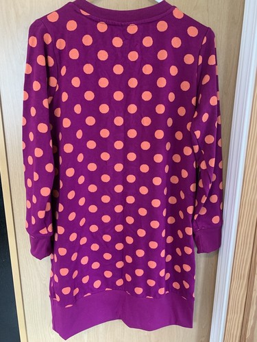 Colorful Victor Glemaud x Target Sweater Dress S Purple Polka Dot Long ...