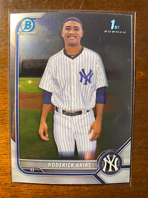 2022 Bowman Chrome Roderick Arias #BCP-153 1st Prospect New York ...
