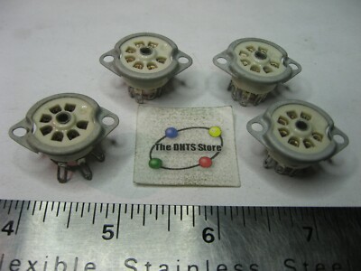 Tube Socket 7-Pin Ceramic w. Metal Flange Base - Used Qty 4 | eBay