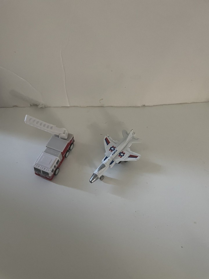Micro Machines ( size ) Police Fire truck and plane | eBay