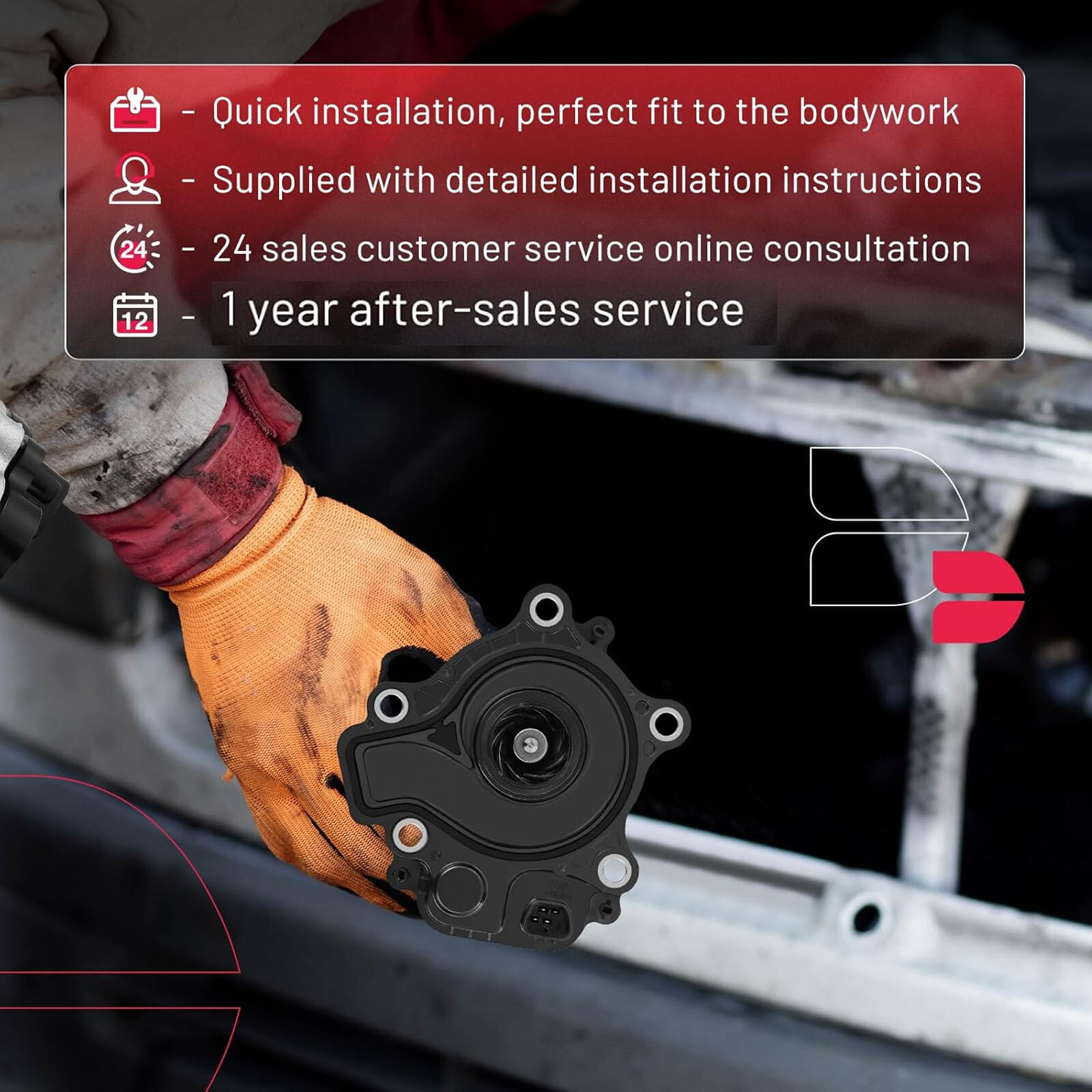 Engine Electric Water Pump 161A0-29015 For Toyota Prius 2010-2017 Lexus ...