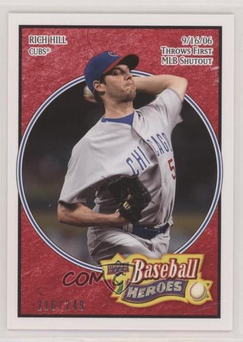 2008 Upper Deck Baseball Heroes Red /249 Rich Hill #150 | eBay