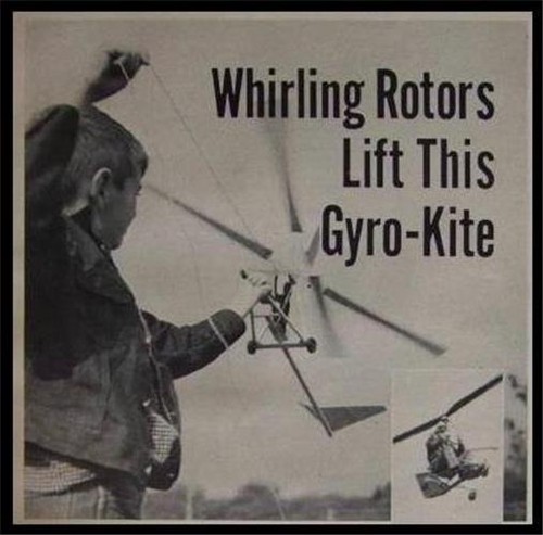 Gyro KITE How-To build PLANS Bensen Gyro-Glider Helicopter | eBay