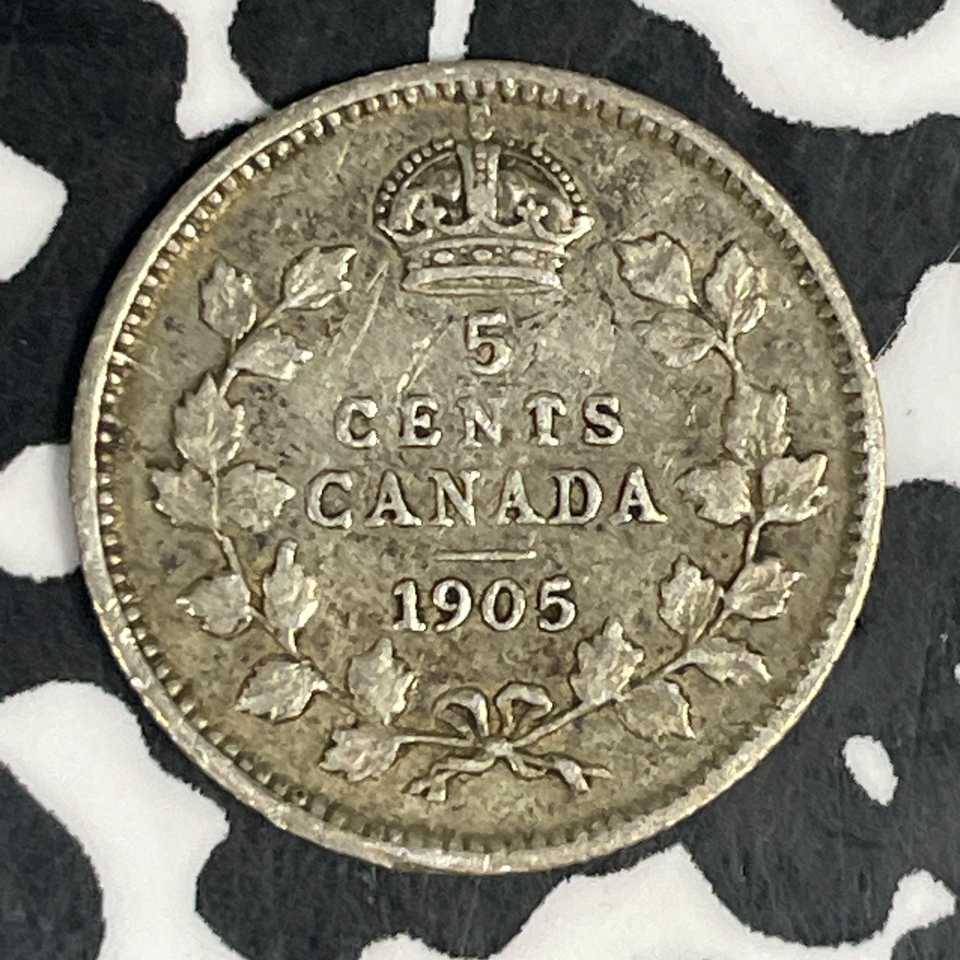 1905 Canada 5 Cents Lot#C6964 Silver! | eBay UK