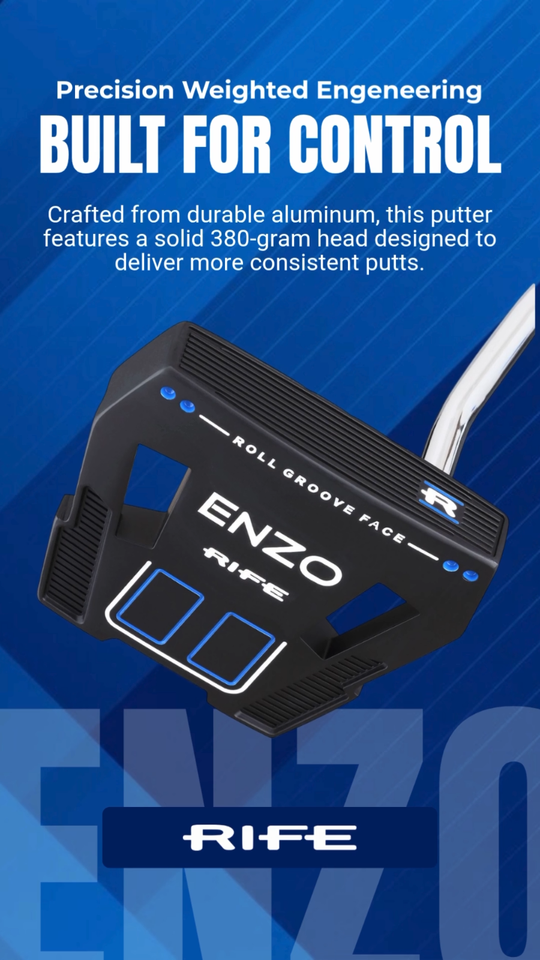 Rife ENZO Putter - EXTRA LONG XL 38 Inch Total Length Aluminum Mallet ...