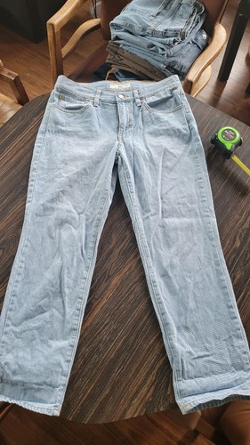 Vtg Light Wash Vans Low Rise Boyfriend Jeans Y2k Size 7 Distressed ...