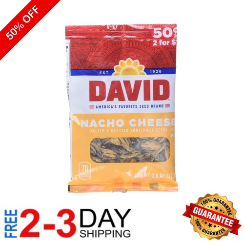 David Sunflower Seeds, Nacho Cheese Flavor - Snackable 0.8 Ounce Bags ...