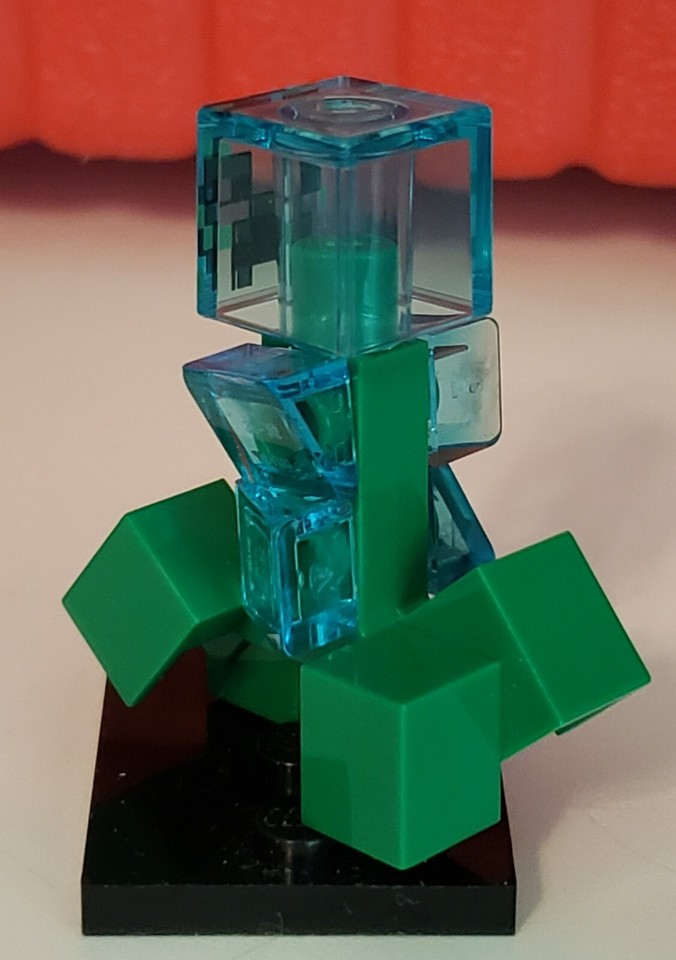LEGO Charged Creeper Minifigure - From 21137 21174 - Mountain cave ...