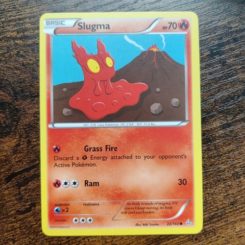 Slugma 22/160 - LP XY Primal Clash - Pokemon 2015 Common TCG Card (B ...
