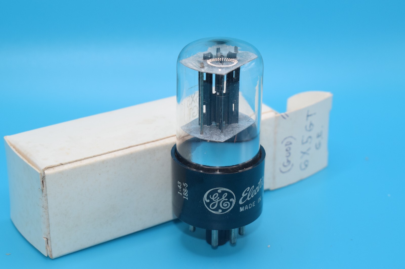 GE 6X5GT VINTAGE BLACK PLATE TUBE - TESTED (#1080) | eBay