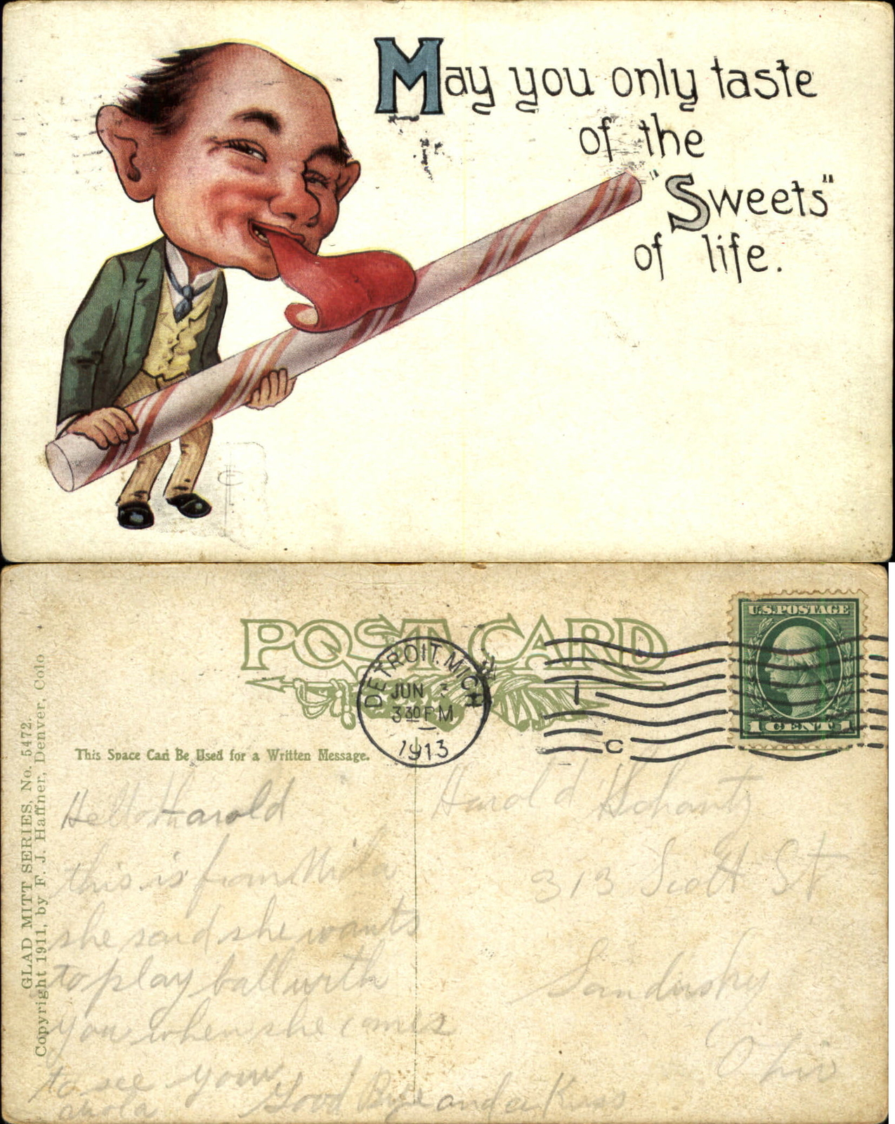 Pervy man huge tongue exaggeration peppermint stick comic Cavally ...