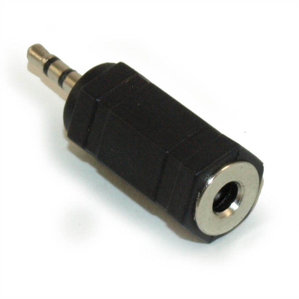 3.5mm Stereo TRS Jack (Female) to 2.5mm Stereo TRS Plug (Male) adapter ...