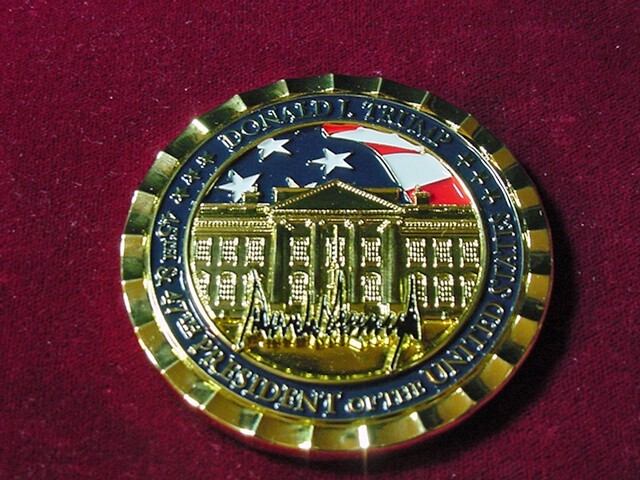 Official President Trump Challenge coin -Commander in chief-45th & 47th ...