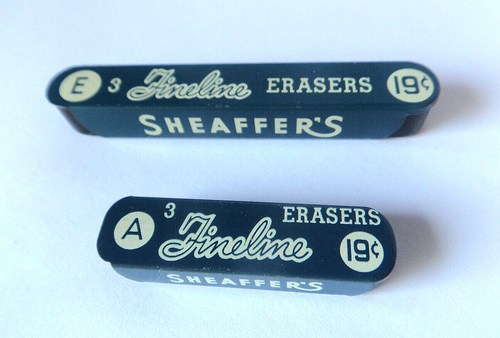 Two Vintage Sheaffer's Erasers Tin Boxes A & E Size | eBay