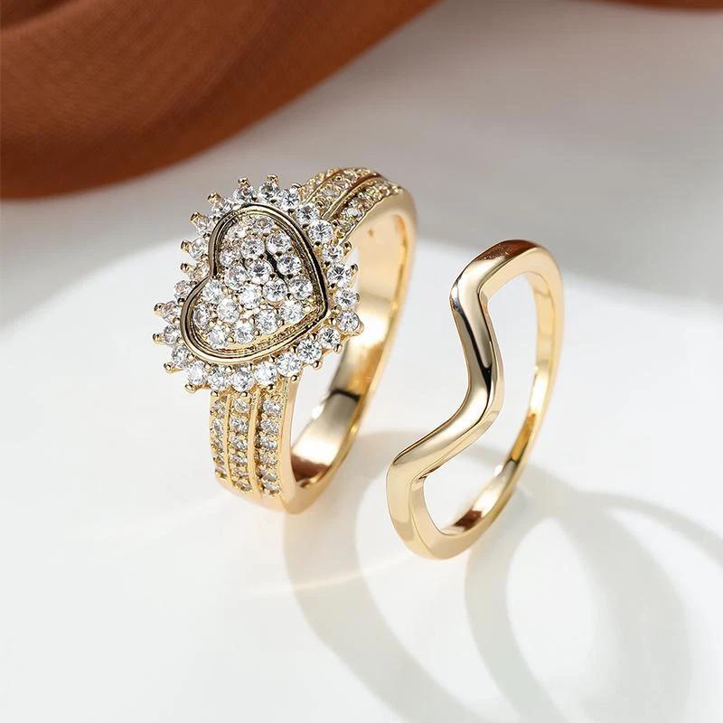 Heart Wedding Rings For Women