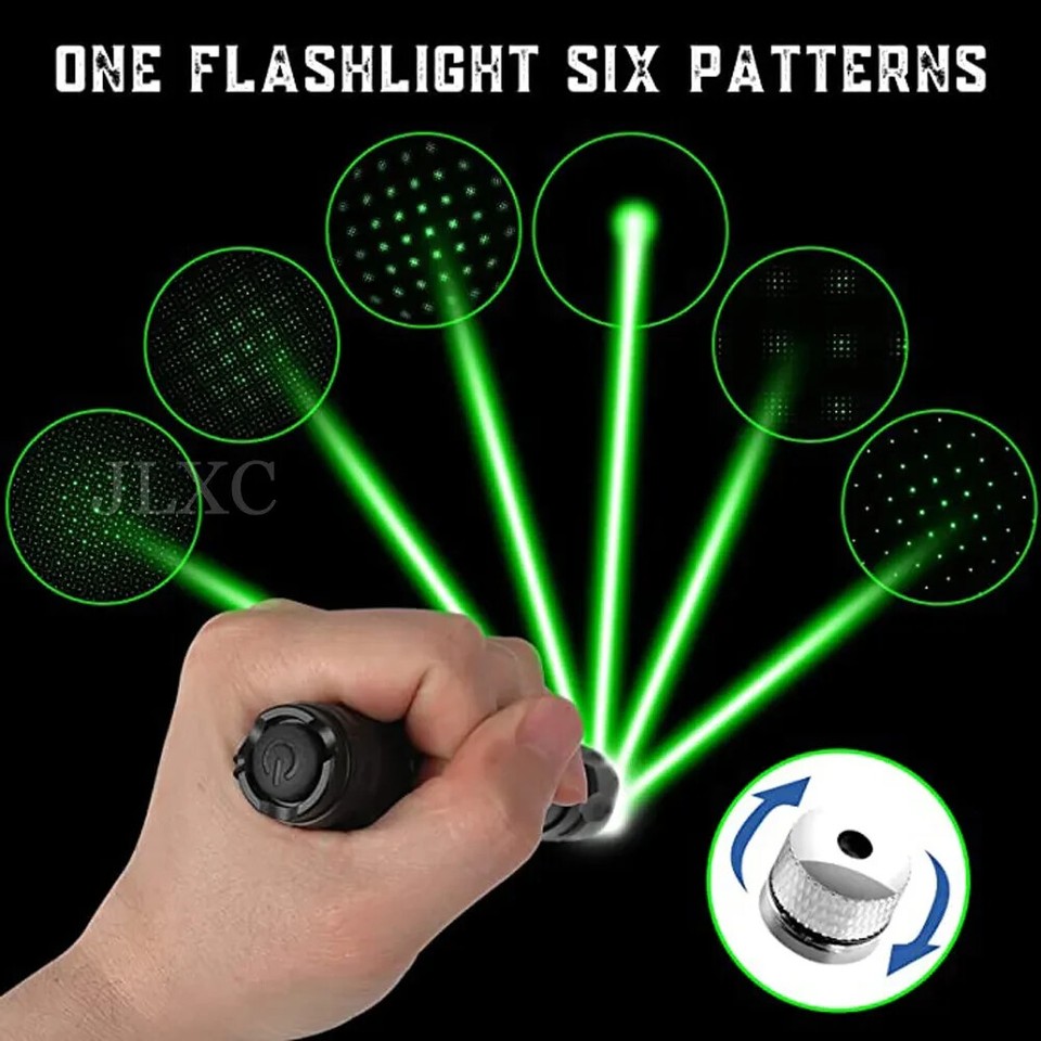 6000Mile Green Laser Pointer Lazer Pen High Power Visible Beam Light ...