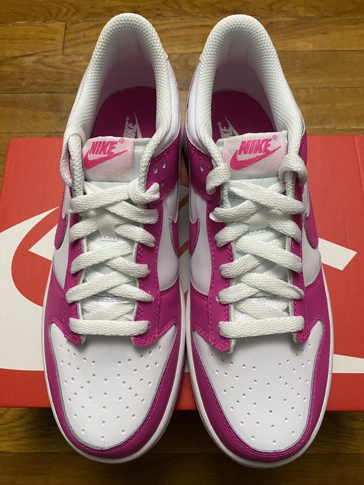 Size 6.5Y / 8W - Nike Dunk Low Laser Fuchsia Barbie Pink GS - SHIP ...