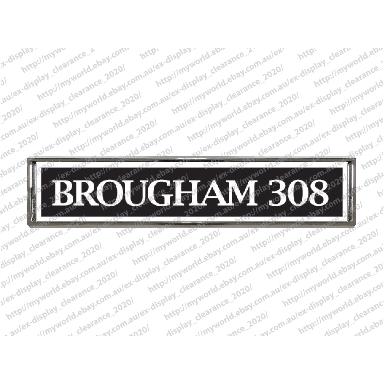 #2067 BADGE TO SUIT HOLDEN BROUGHAM 308 CONSOLE CAR INTERIOR CHROME | eBay