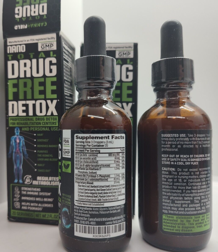 {2 Pack} BODY CLEANSE LIQUID DETOX DROPS LIVER GUT CLEANSE DETOX ...