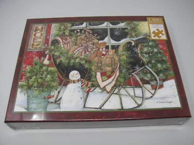 LANG Santa's Sleigh 1000 PC Jigsaw Puzzle Artwork by Susan Winget 29" x ...