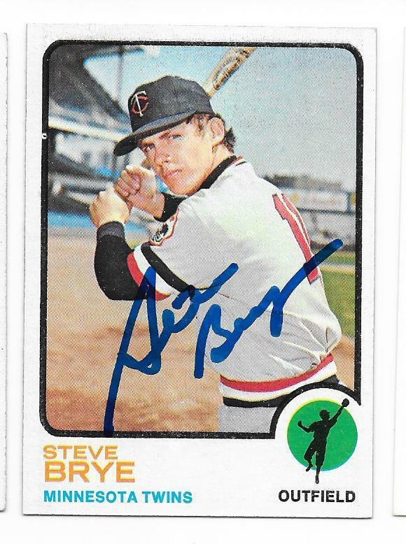 STEVE BRYE 1973 TOPPS AUTOGRAPHED SIGNED # 353 TWINS | eBay