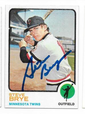 STEVE BRYE 1973 TOPPS AUTOGRAPHED SIGNED # 353 TWINS | eBay