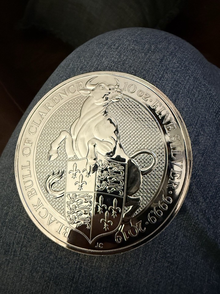 2019 10 oz British Silver Queen’s Beast Black Bull Coin (BU) | eBay