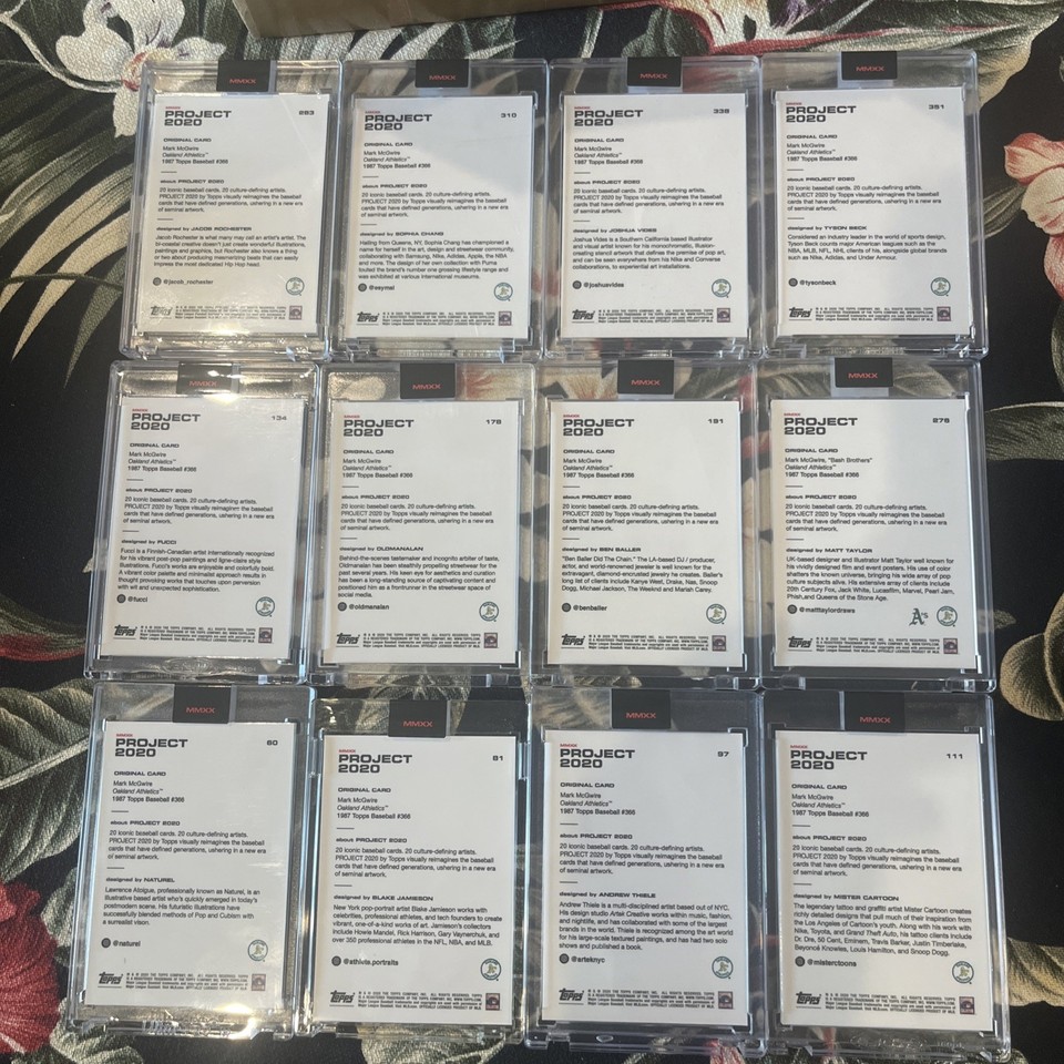 12x Topps Project 2020 Mark McGwire Card Lot with Original Boxes | eBay