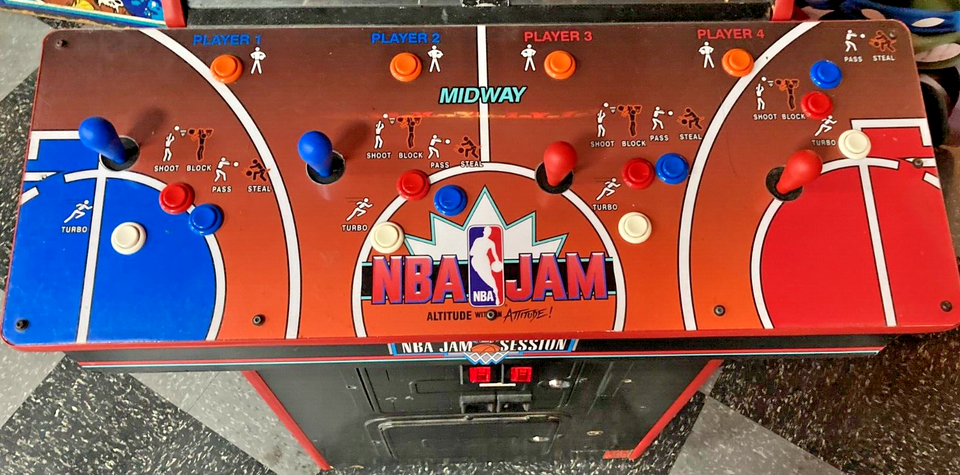 NBA Jam Session - 1993 Midway - Arcade Machine - 2723 | eBay