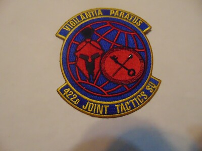 MILITARY PATCH SEW ON 422D JOINT TACTICS SQUADRON VIGILANTIA PARATUS | eBay