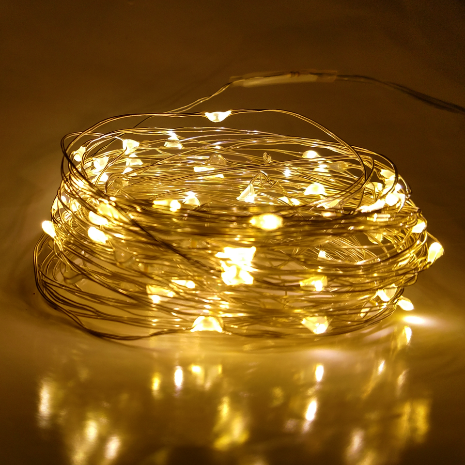 Micro LED Fairy String Lights on Copper and Silver Wire | eBay
