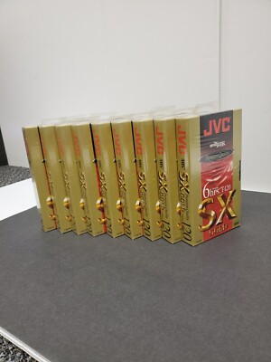 Sealed JVC SX Gold T-120 & High Performance VHS Tapes 6 Hour T-120SX ...