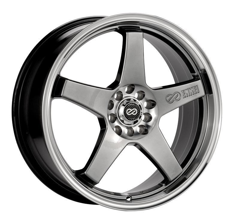 ENKEI EV5 Rim 18X7.5 5X100/5X114.3 Offset 38 Hyper Black (Quantity of 4 ...
