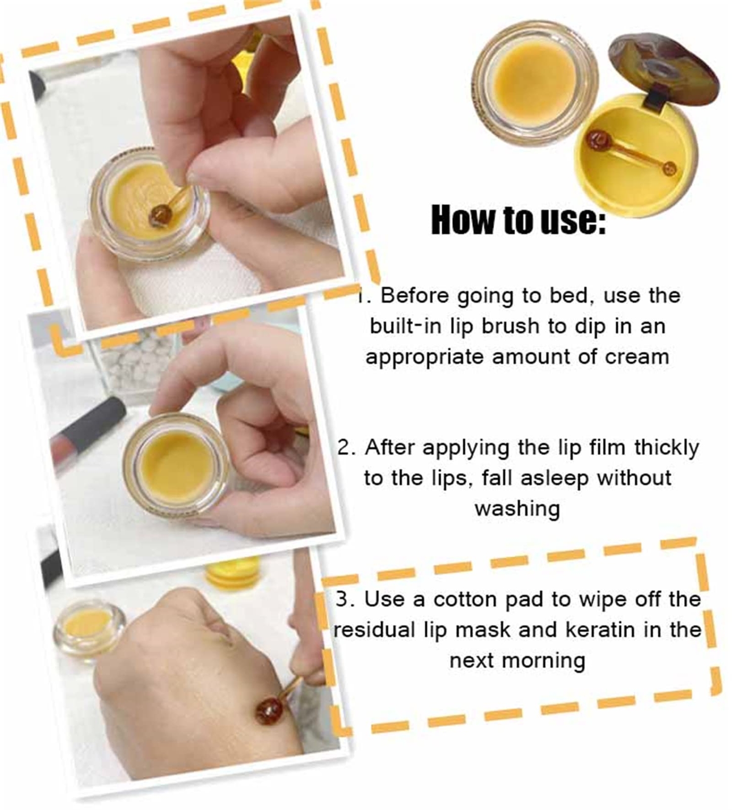 2 Pcs Bee Balm Lip Balm Honey Pot Moisturizing Honey Lip Balm Cracked ...