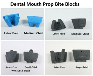 Dental Mouth Props Bite Blocks SS Inner Latex Free Adult ChiIld L/M/S ...