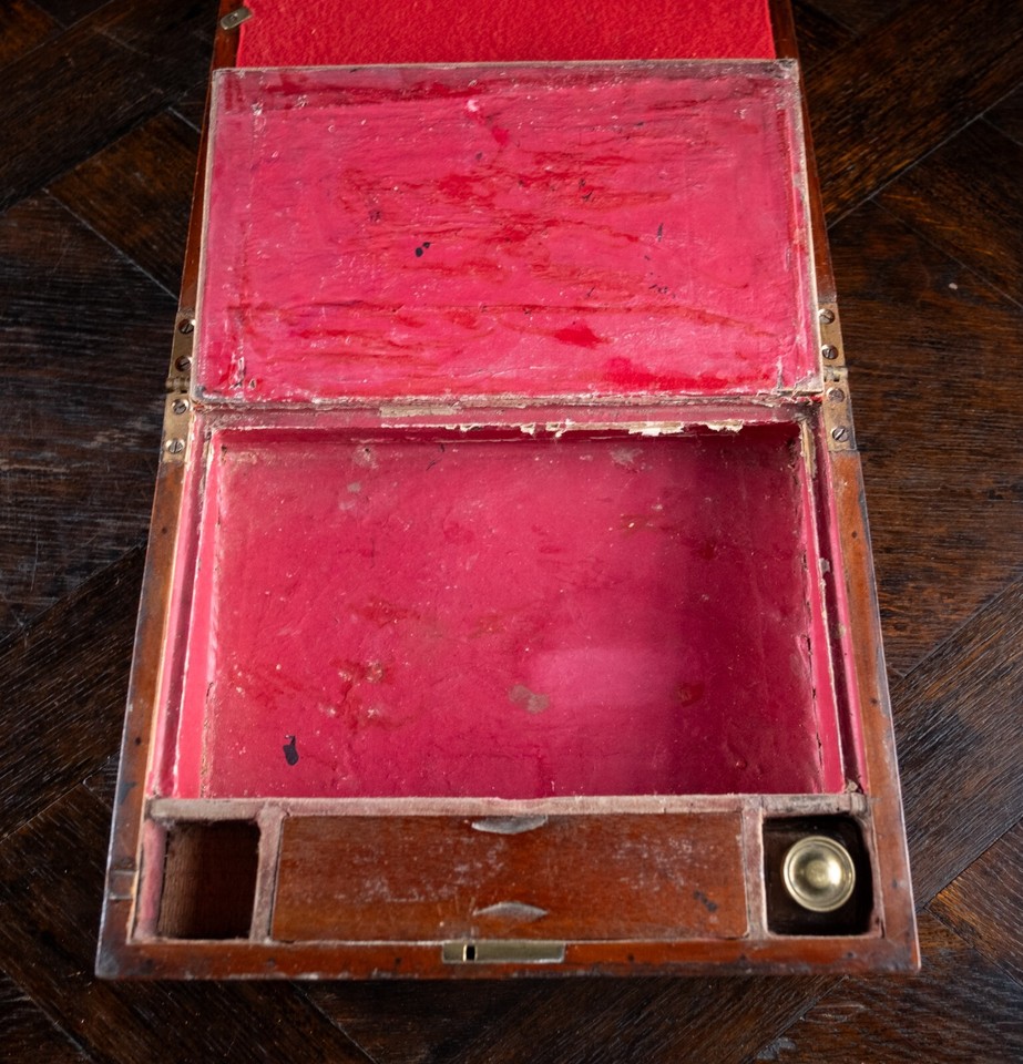 19th Century Primitive Parquetry Writing Slope | eBay