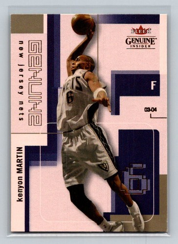 2003-04 Fleer Genuine Insider #98 Kenyon Martin New Jersey Nets ...