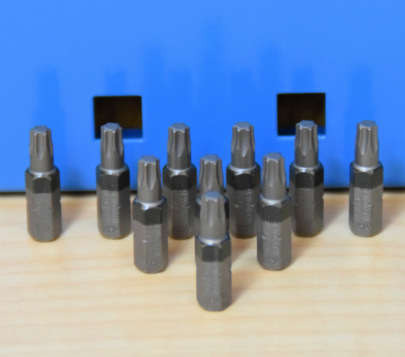 10 Stück Würth TX25 Bit 1/4 Zoll 25mm lang Bits Torx Schrauben schwarz ...