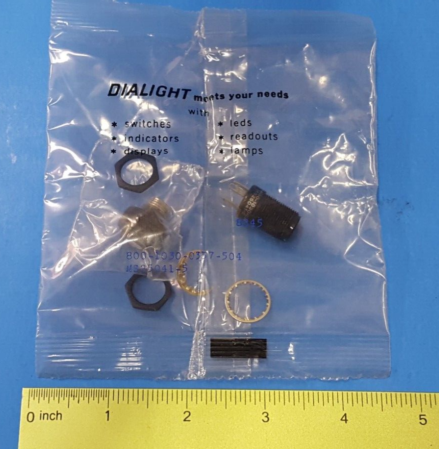 PANEL INDICATOR , 800-1030-0337-504 , DIALIGHT / DIALCO , MS25041-5 ...