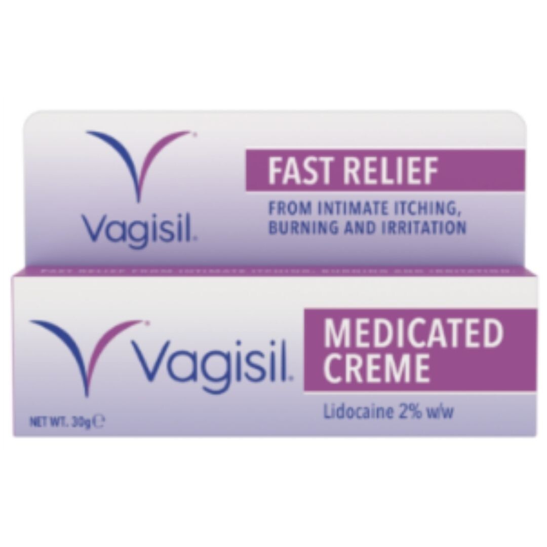 Vagisil Medicated Cream Fast Relief From Feminine Itching - 30g ...