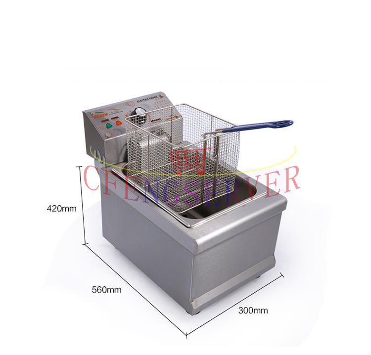 New 220V 8.5L Single Cylinder Electric Deep Fryer Frying Oven For ...