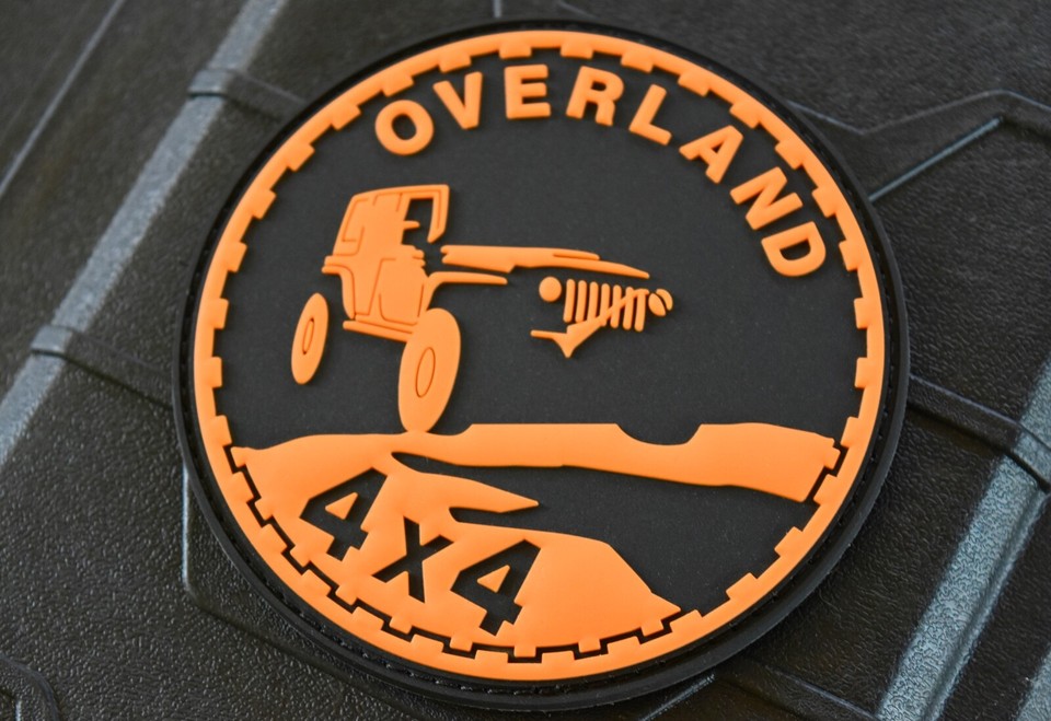 4x4 Overland 3D PVC Uniform Patch 4WD Offroad Jeep Wrangler RTT ...