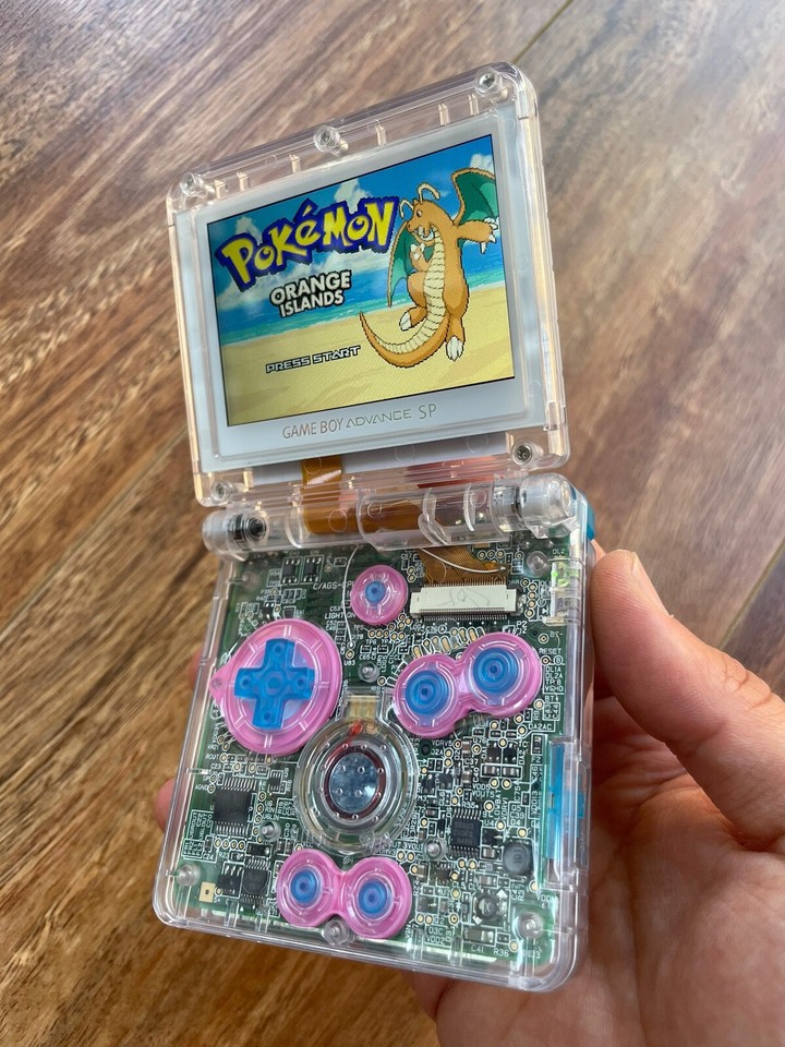 Nintendo Gameboy Advance SP GBA IPS V5 Backlit Lcd Console AGS 101 ...