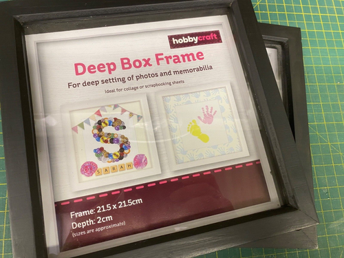 Hobbycraft Black Deep Box Frame 20cm x 20cm, 2cm depth | eBay UK