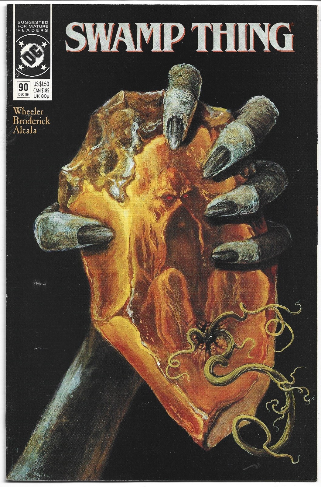 Swamp Thing #90 - First Appearance of Tefe Holland, 1989, DC Comic | eBay