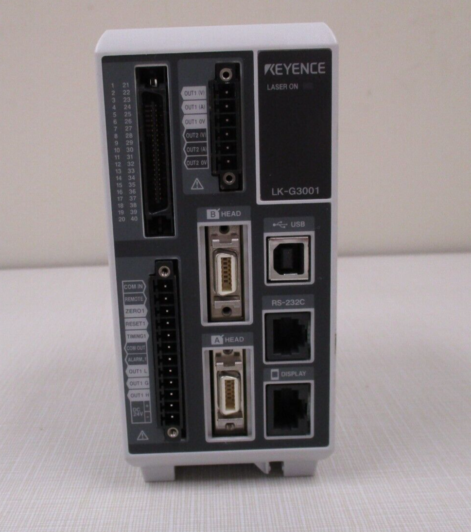 Keyence LK-G3001 NPN High-Speed, High-Accuracy CCD Laser Displacement ...