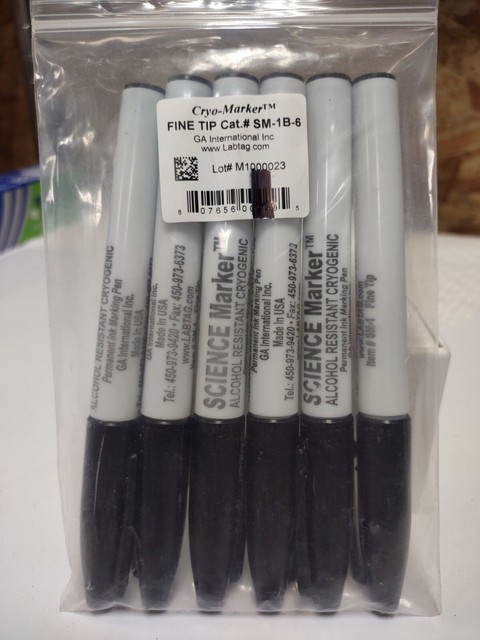 LabTAG SM-1B-6 SCIENCE MARKER Alcohol-Resistant Cryogenic Marker - Fine ...