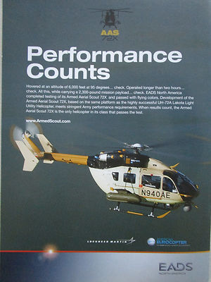 6/2011 PUB EADS NORTH AMERICA LOCKHEED MARTIN ARMED AERIAL SCOUT 72X US ...