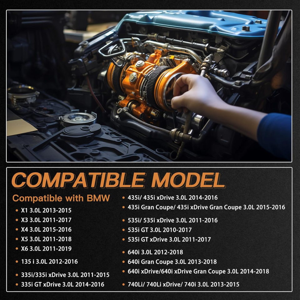 3.0L Engine Crankshaft Bearings Con Rods Pistons Kit Set For BMW N55B30 ...