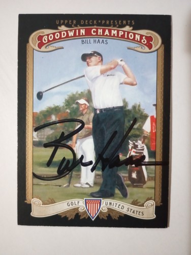 Bill Haas on card Autograph | eBay